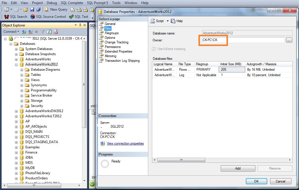 On the Journey to be a SQL Server Professional: Cannot drop a ...