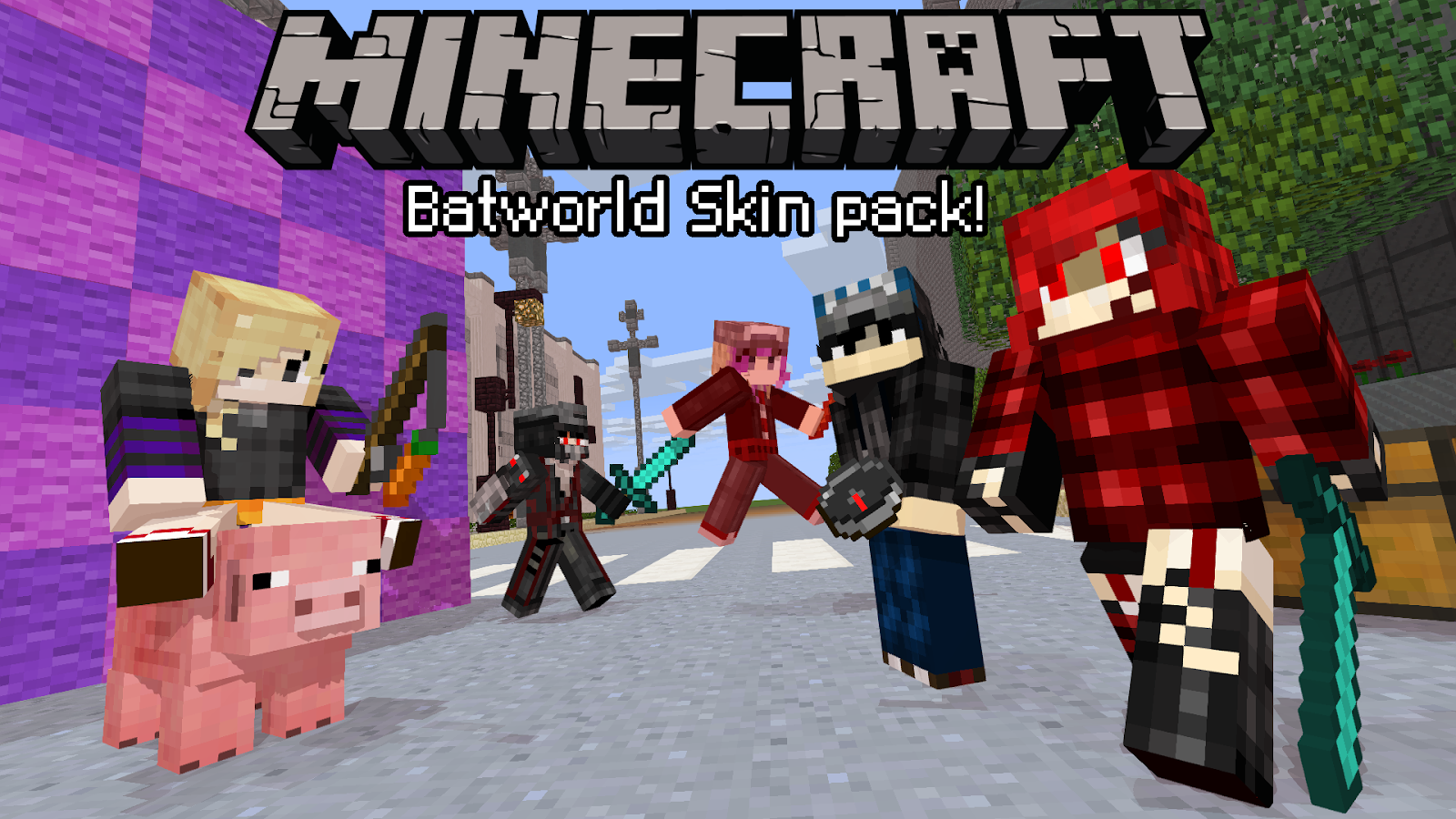 2018 Batworld Characters Skin Pack!! (Batman4014 Minecraft series)
