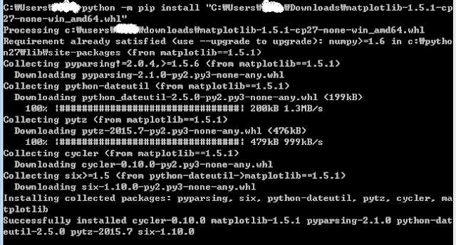 Matplotlib Installation