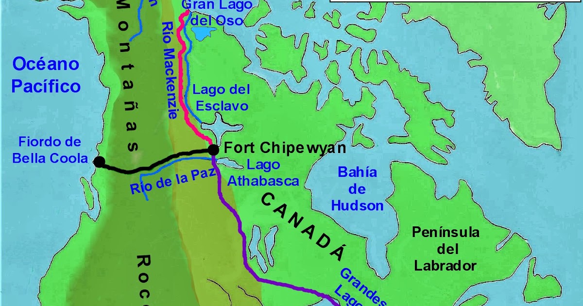 HISTOGEOMAPAS: MACKENZIE Y LA BÚSQUEDA DEL PACÍFICO, 1788-1793