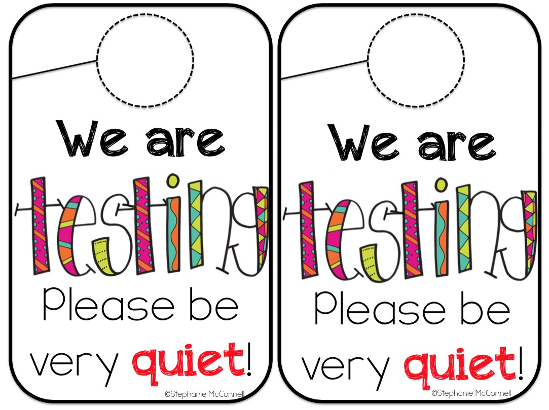 We are Testing Door Sign-FREE - Principal Principles