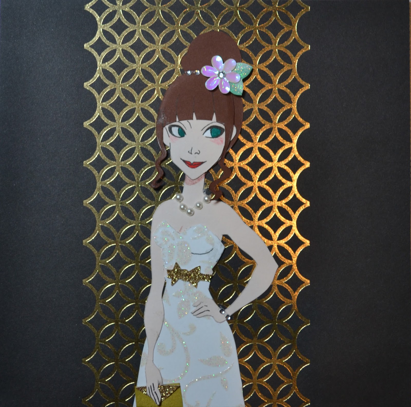 Illustrationen Ernestine: Papercraft Lady