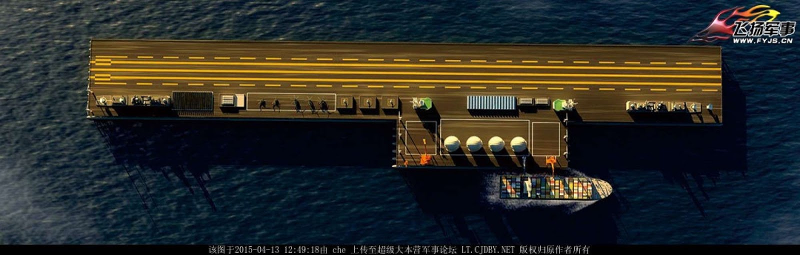 China could build floating airstrips three times longer than US ...