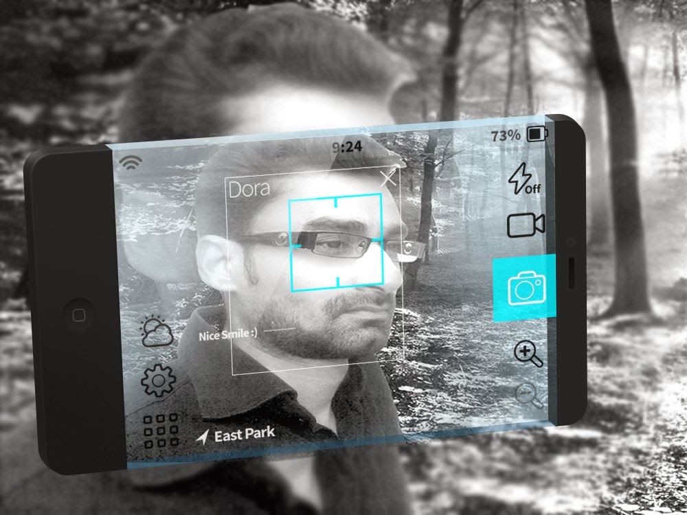Mobile camera interface PSD | Free Photoshop Zone
