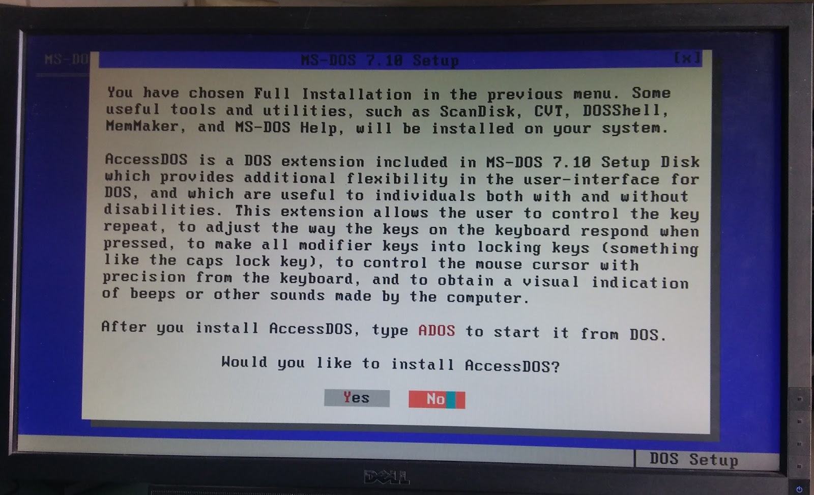 MS DOS Installation - Keshav's Blog