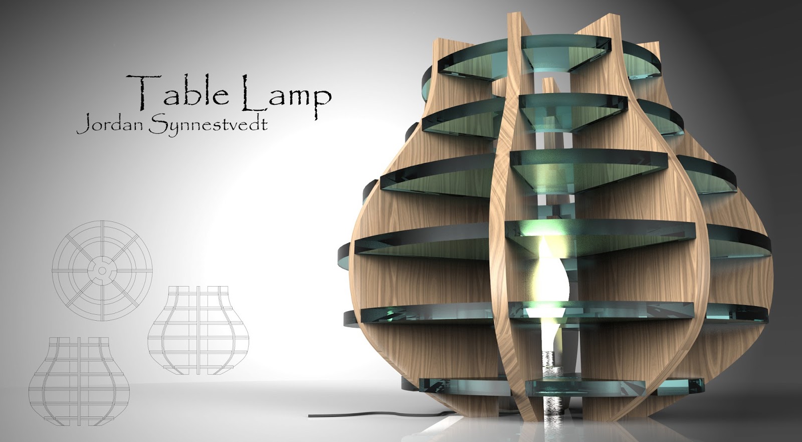 ELDS 205: Computer Aided Product Design: Jordan Synnestvedt - Week 7 Lamp
