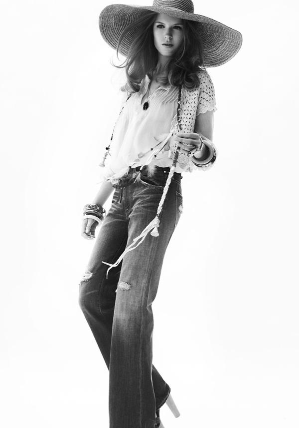 Linnea Regnander is featured in Elle Sweden, April 2011