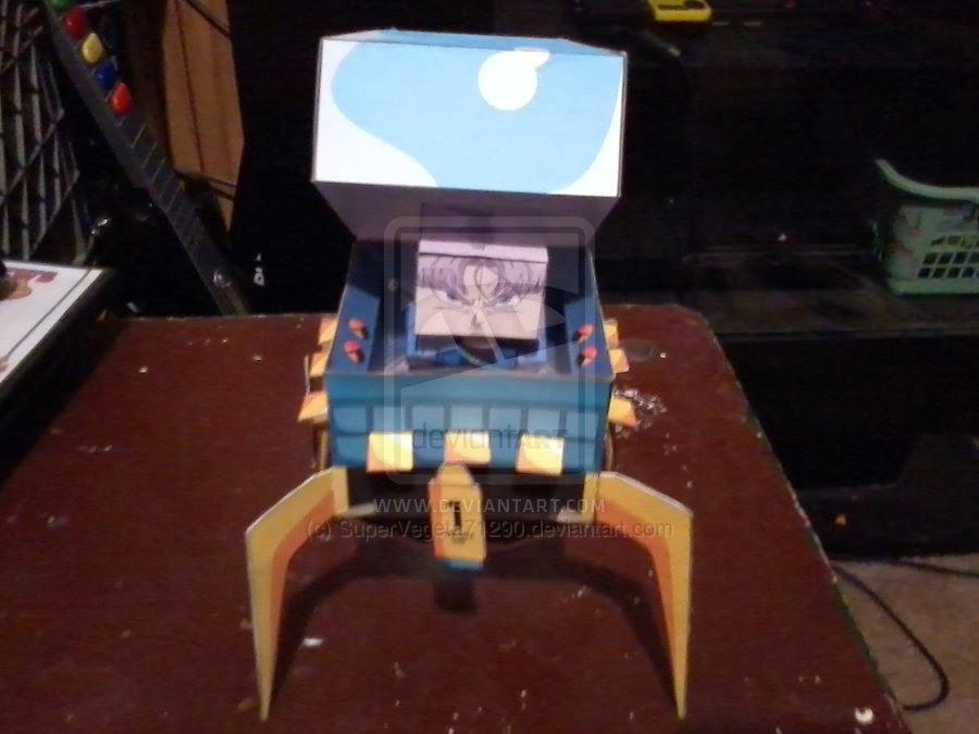 Papercraft - Dragon Ball Z Future Trunks Time Machine - Papercraft4u ...