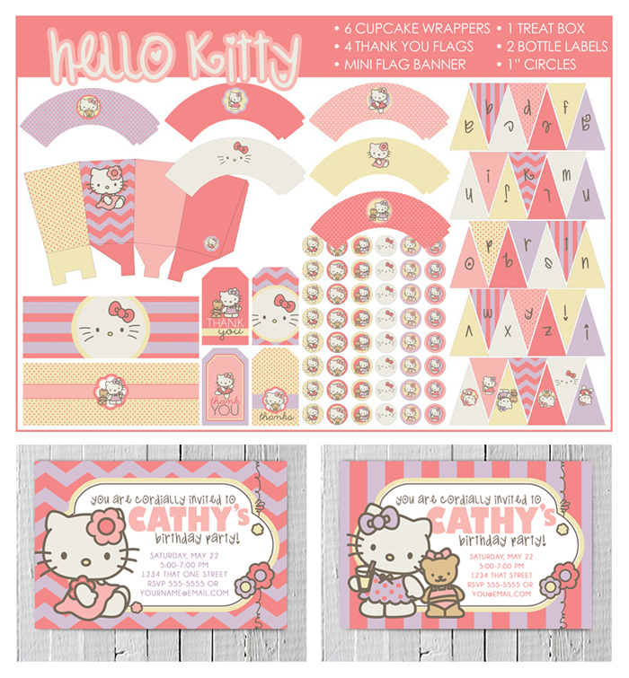 luxe: Hello Kitty Party Printables