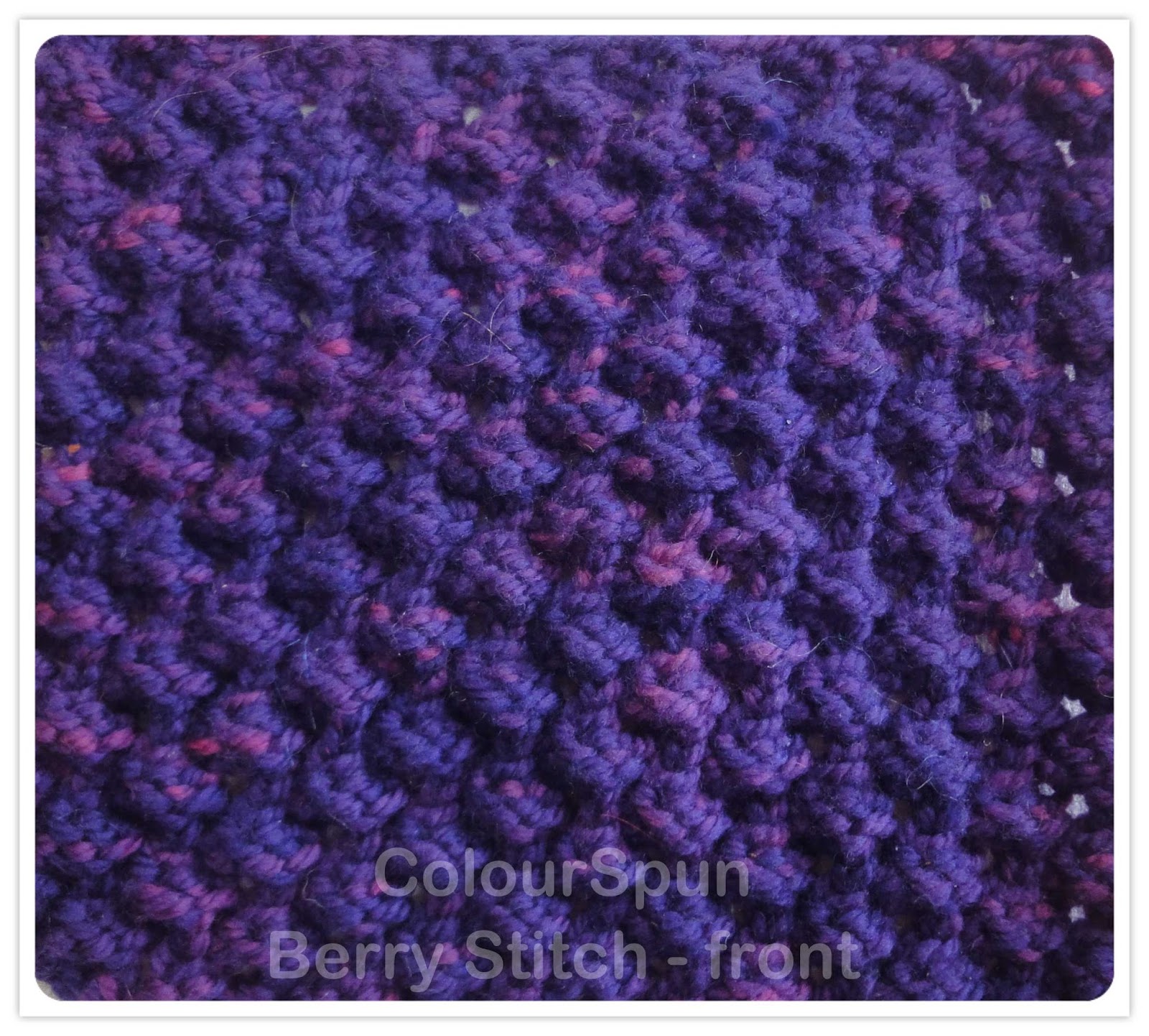 ColourSpun: ColourSpun In Stitches - Berry Stitch
