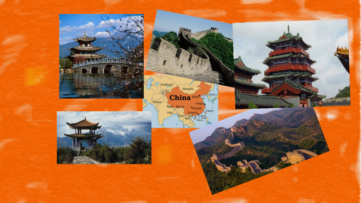 China: collage de china