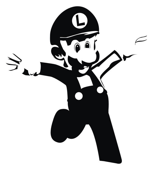 Amazing Stencils : Nintendo - Luigi Stencil