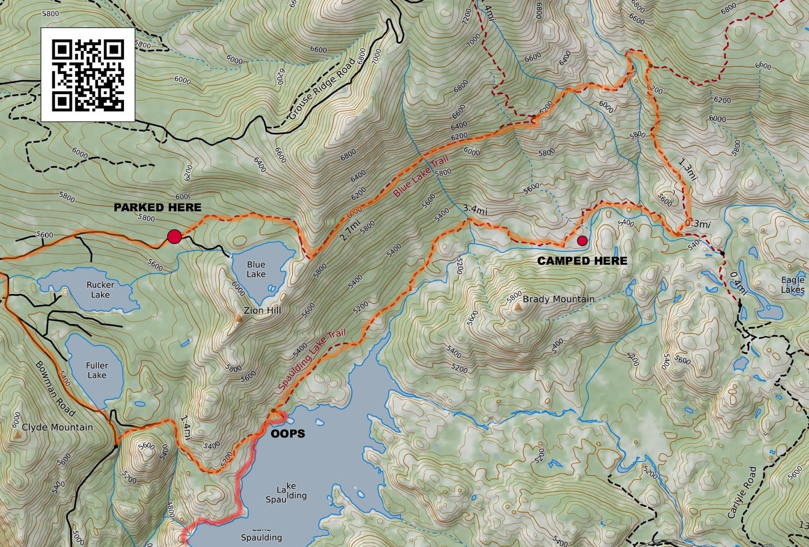 Lake Spaulding Sub24 Bikepacking