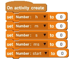 Create Stopwatch App in Android using Sketchware