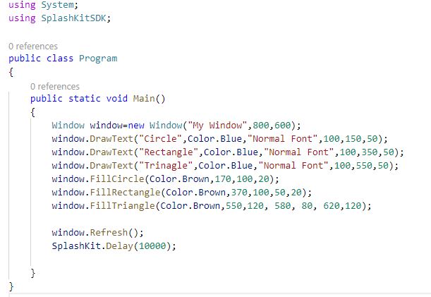 C# tutorials: C# drawing