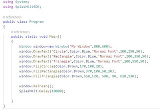 C# tutorials: C# drawing