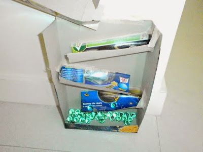 STUDIO PAPERMINTIES: Homemade Toy - Cereal Box Marble Run