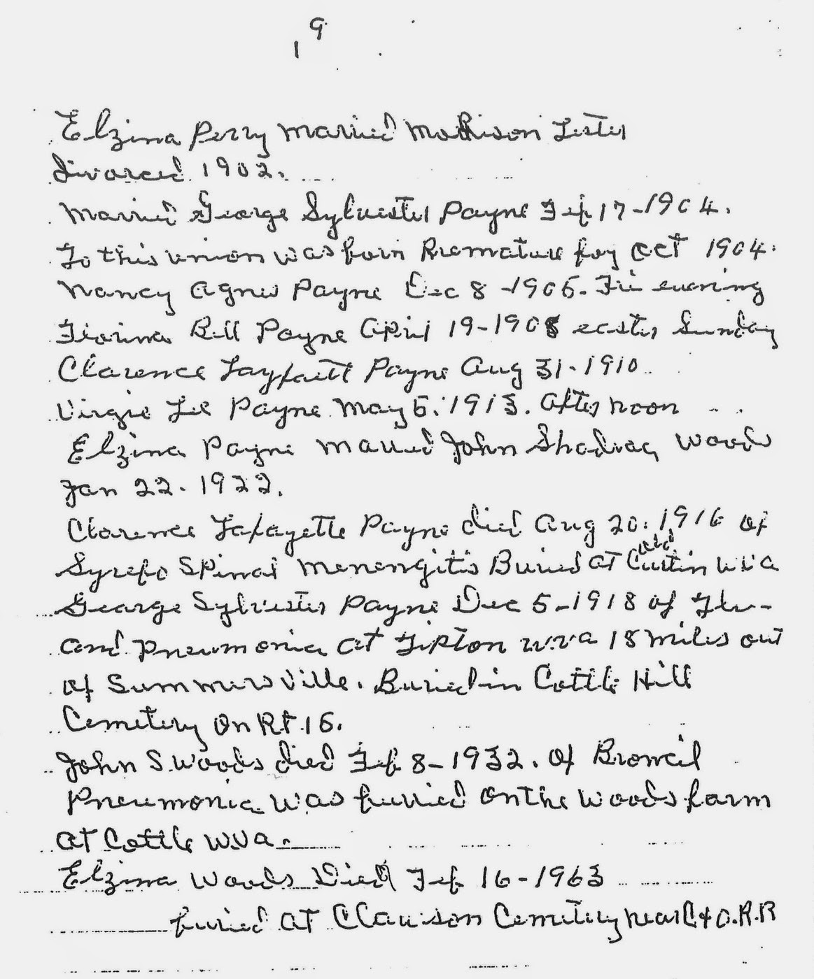 Pocahontas Commentator Plus: Friel Family History Part III