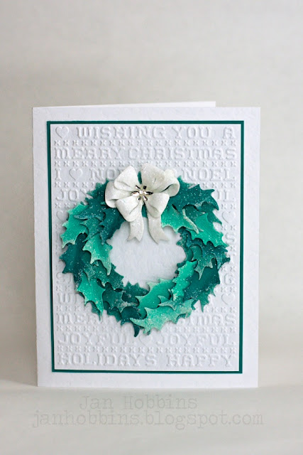 Holiday Wreath Card - In My Own Imagination