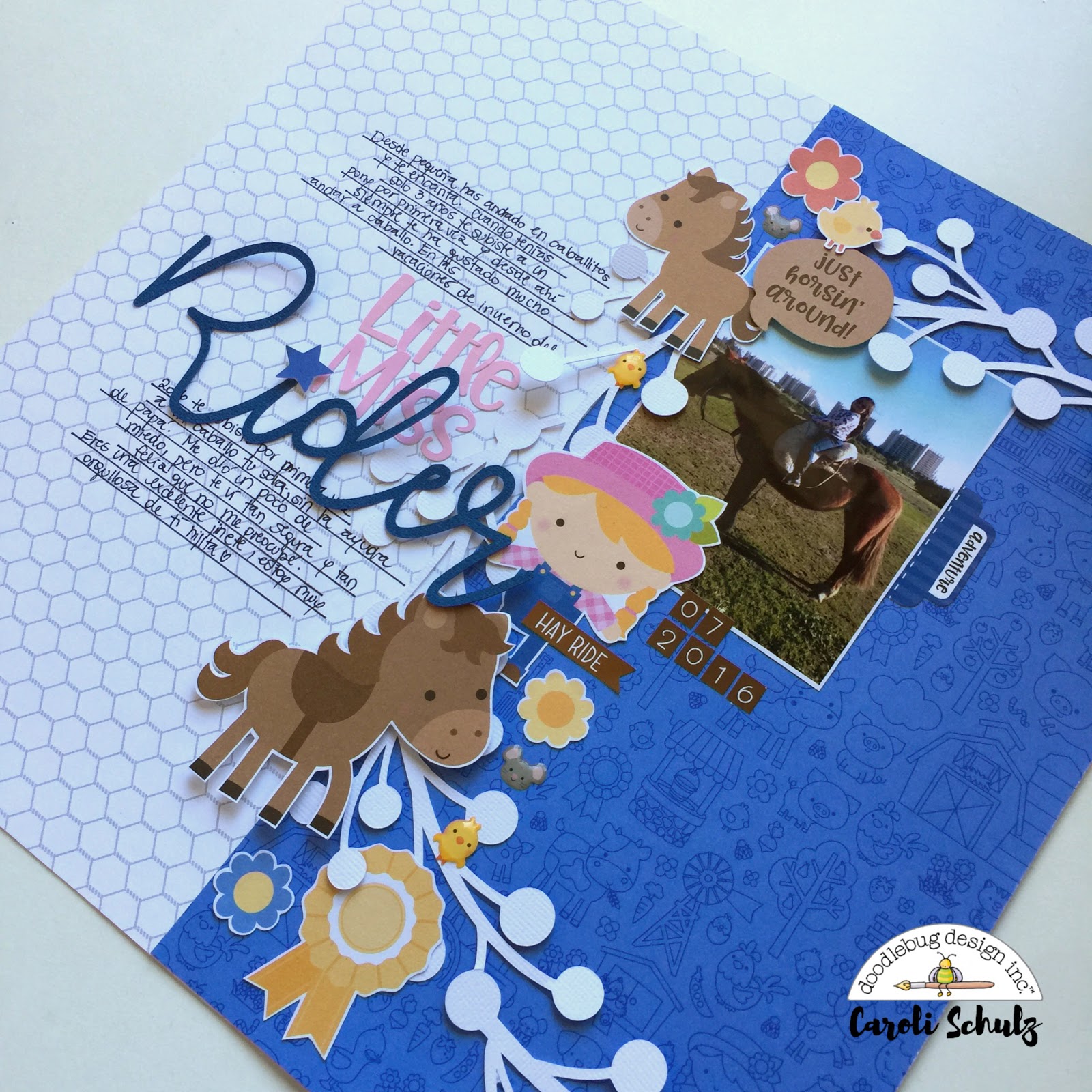 Doodlebug Design Inc Blog: Down On The Farm | Layouts x 2 with Caroli