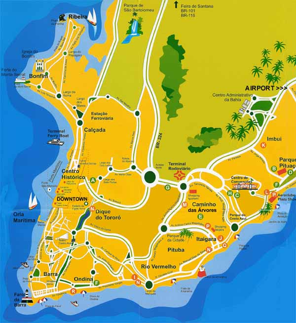 Salvador Bahía tierra de la alegria!: MAPAS DE LA CIUDAD