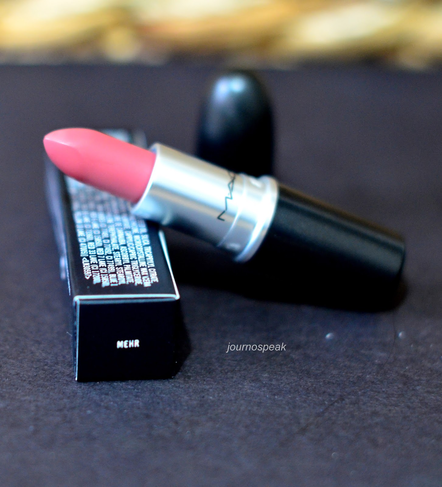 MAC MEHR LIPSTICK: REVIEW - JOURNOSPEAK
