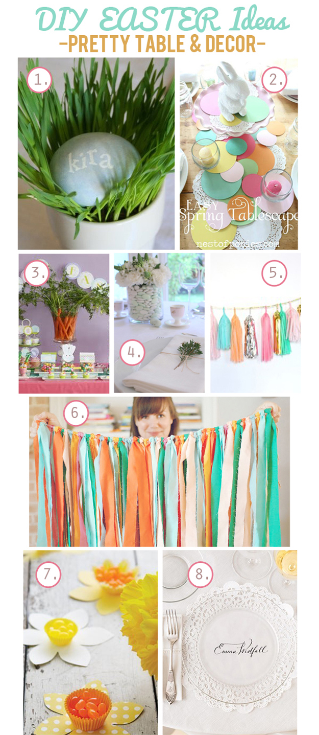 DIY Easter Ideas – Pretty Table & Decor Inspiration Board – At Home ...