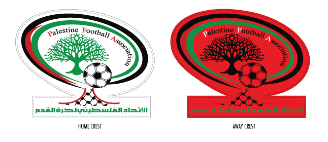 Football teams shirt and kits fan: Palestine football logo
