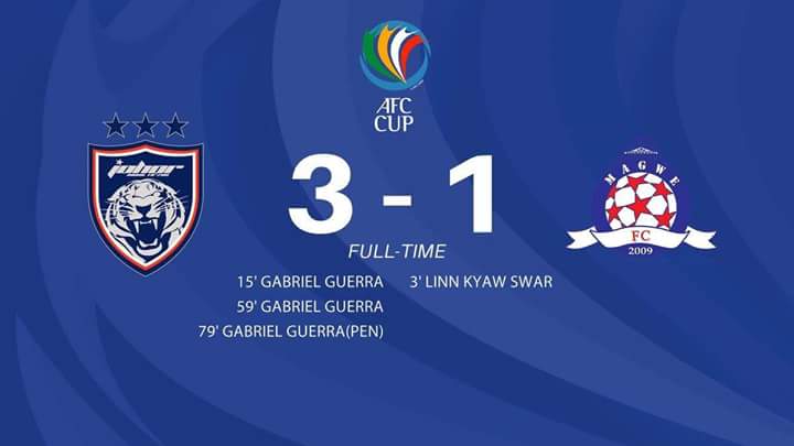 Highlight JDT vs Magwe FC 3-1 AFC Cup - Hatrik Guerra Bantu JDT Layak ...