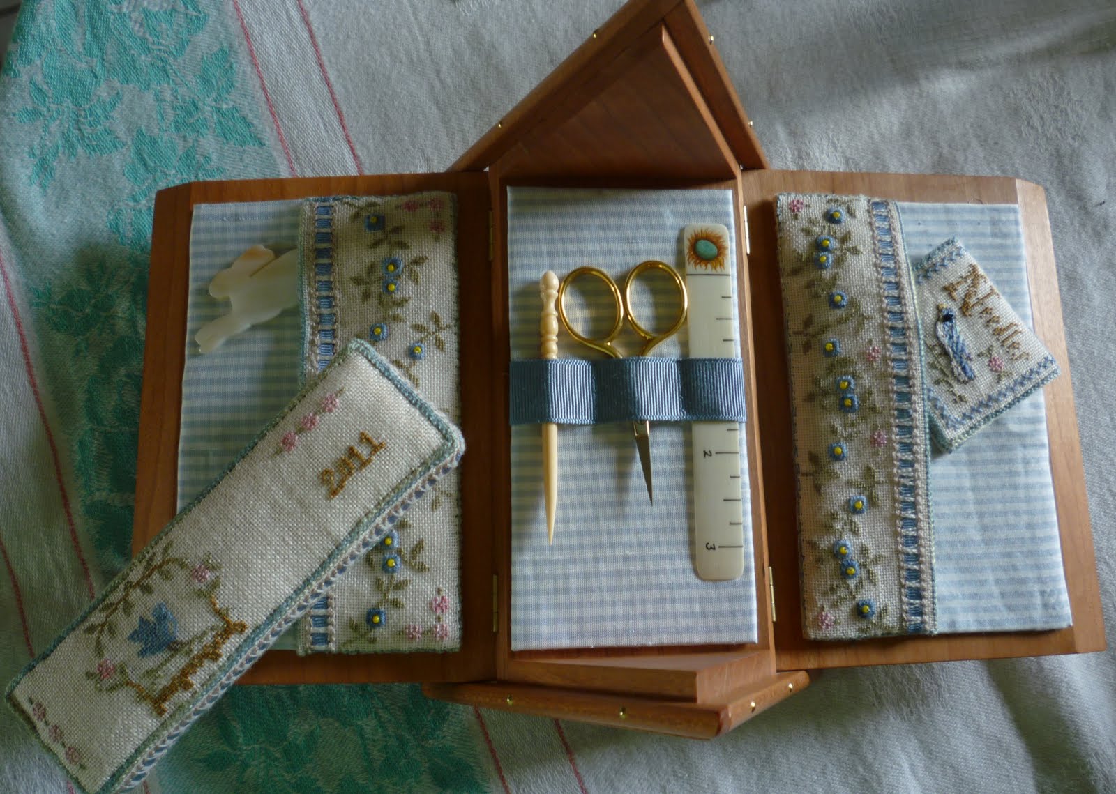 1thread: Sewing Box designed by Sherri Jones for Patrick's Woods