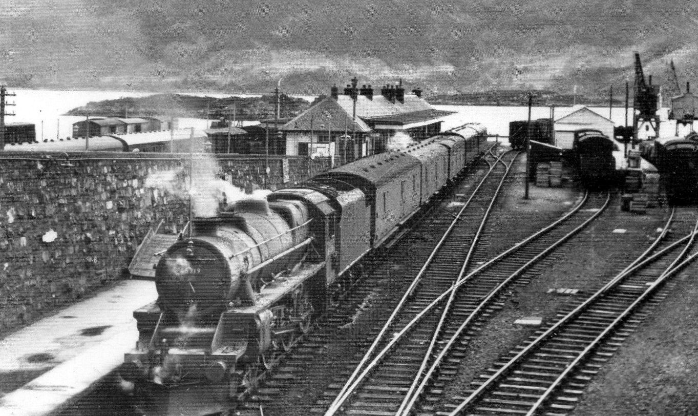 Tour Scotland: Old Photographs Railway Station Kyle of Lochalsh Scotland