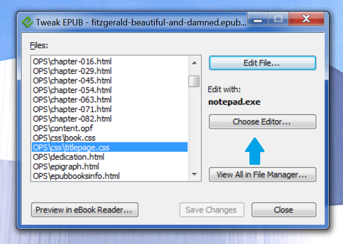 How to Edit EPUB Books in Notepad or any other Editors