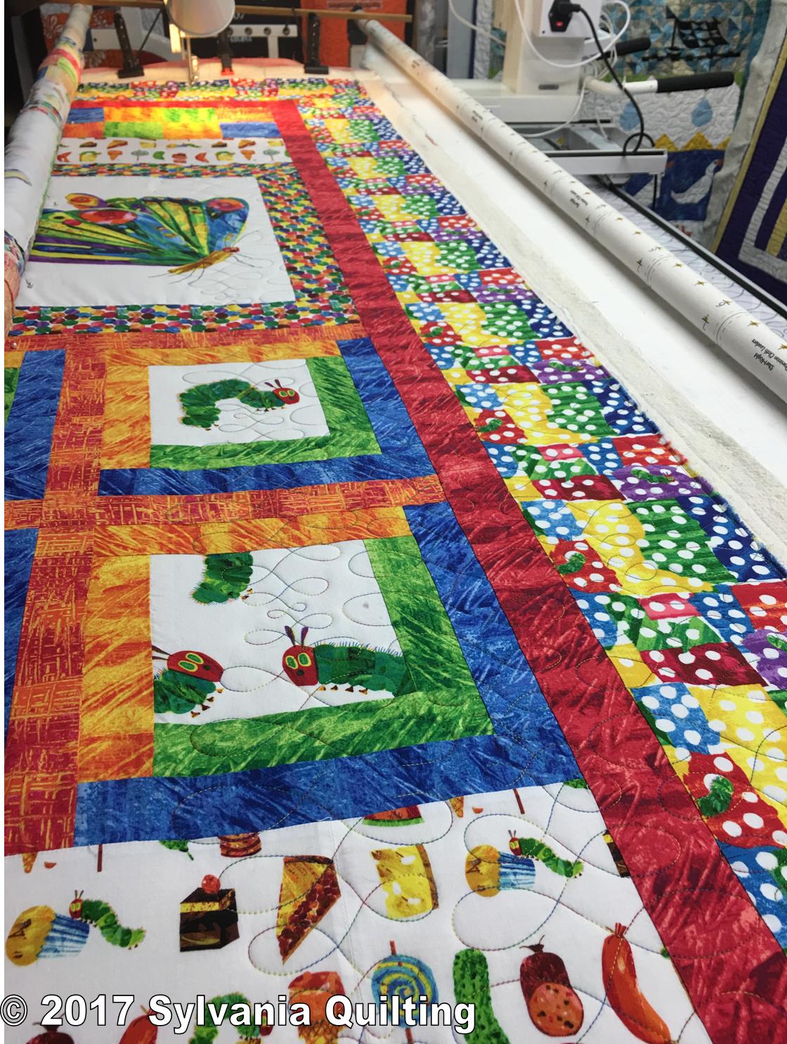 Sylvania Quilting: Very Hungry Caterpillar quilt