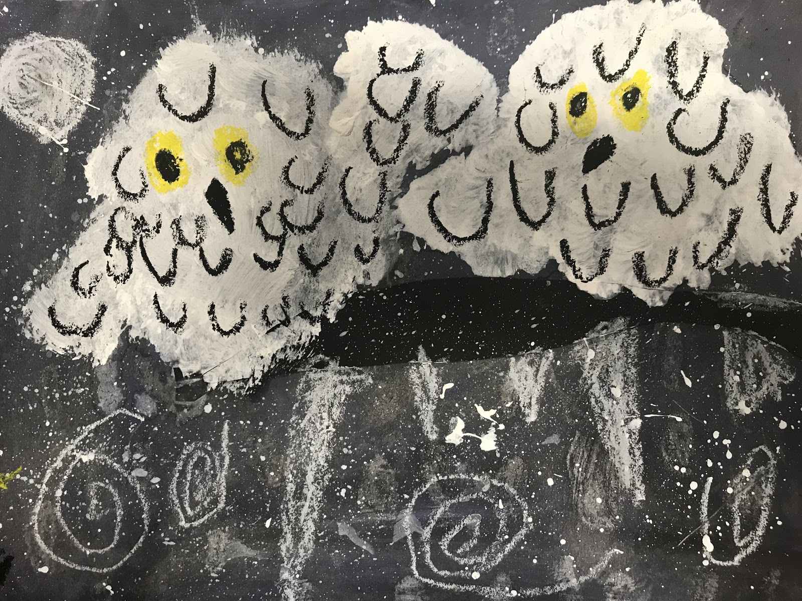 Elements of the Art Room: Kindergarten Snowy Owls