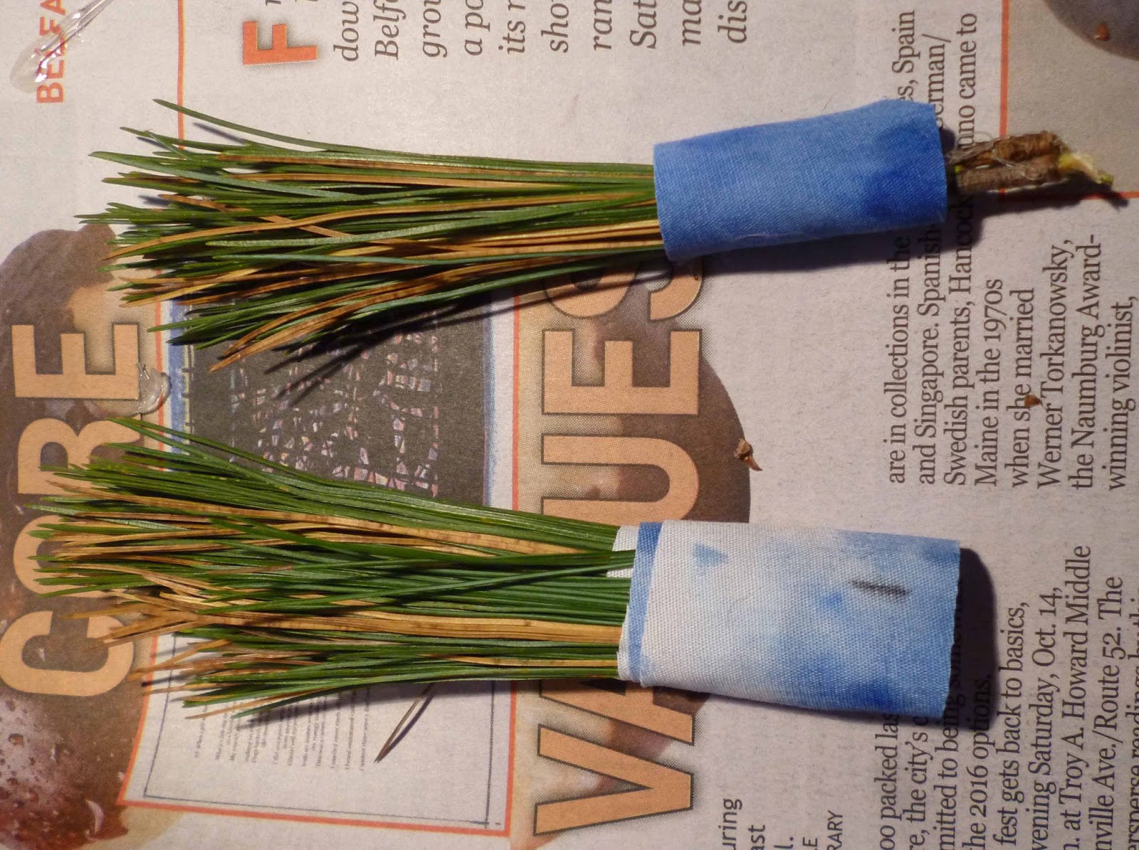 sew sew art: Making marks with "natural" tools