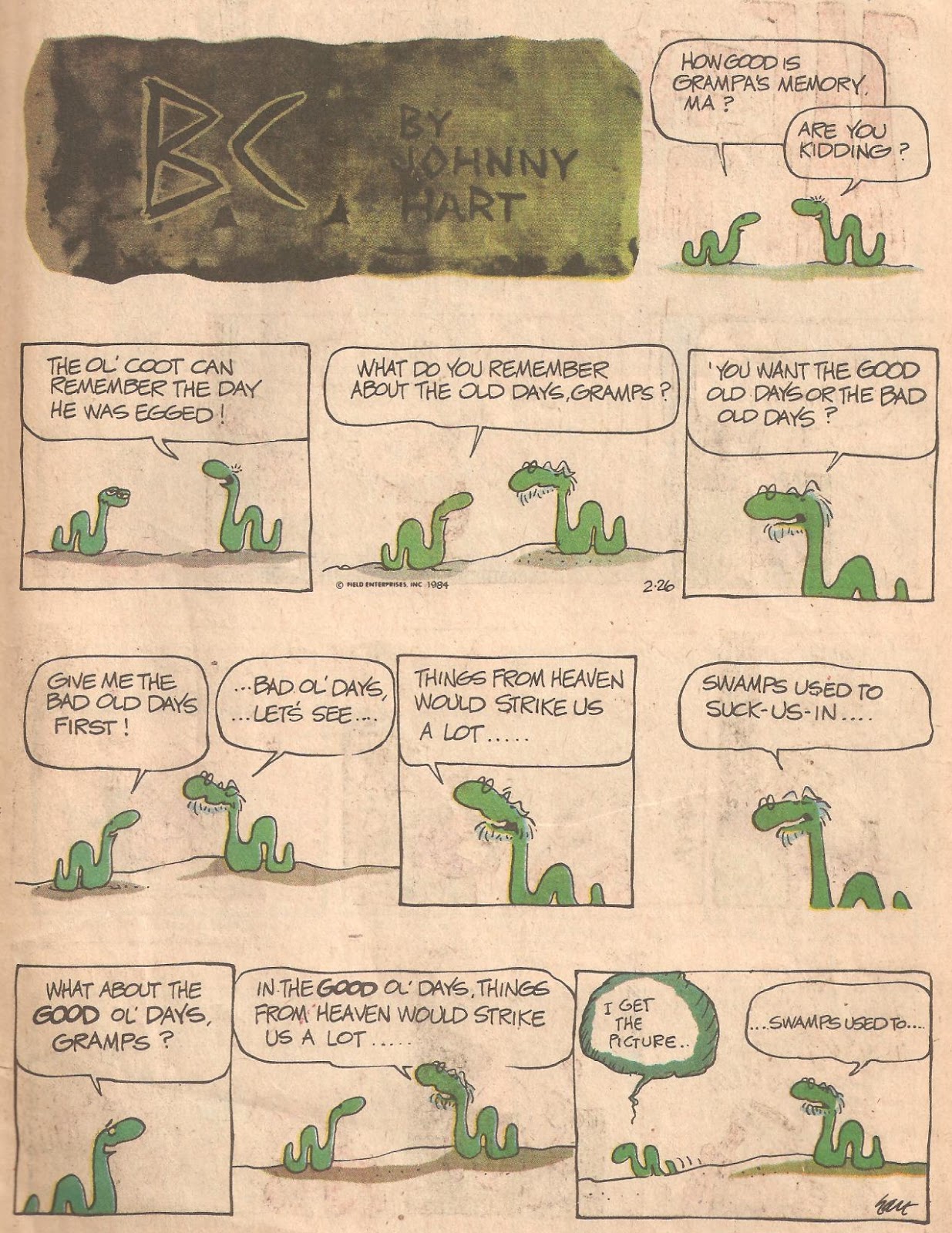 Sunday Comics Debt: Forgotten Characters: Grampa Snake