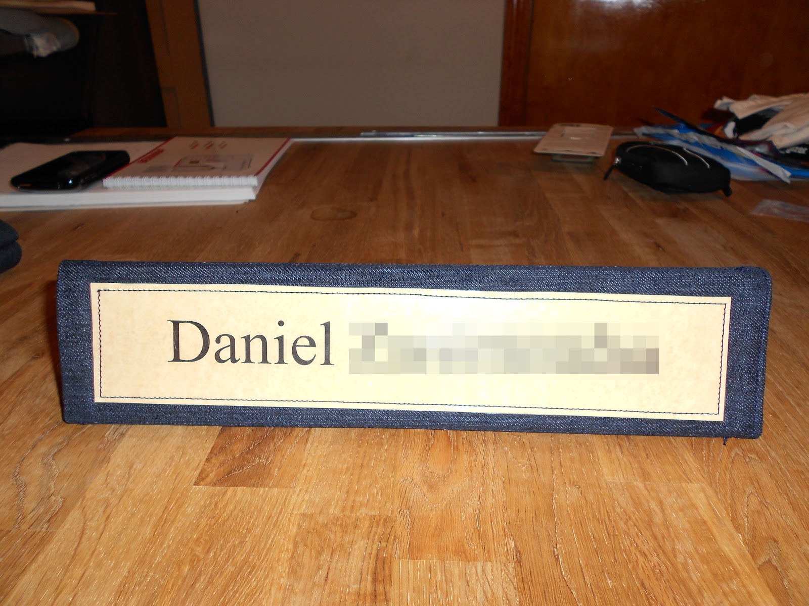 Sewing Adventures: Folding Fabric Nameplate