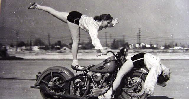 Amazing Vintage Photos of Female Motorcycle Stunt Riders ~ Vintage Everyday