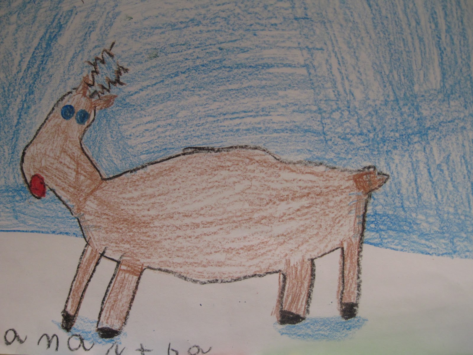 Watercolor Ponies: Rudolph