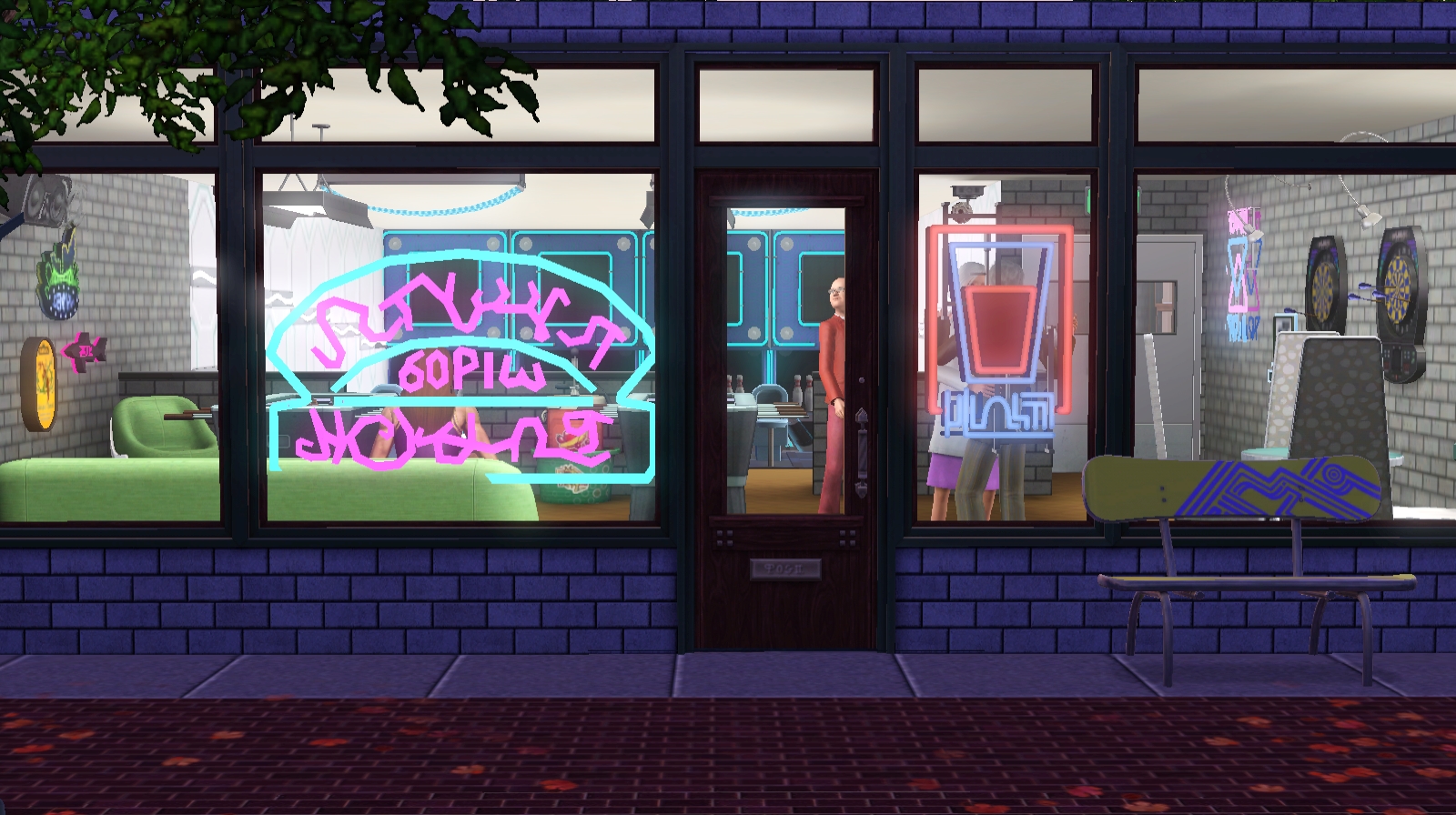 Sims 3 Houses by JefV: Café Coffee Bean - Sunset Valley Beanery