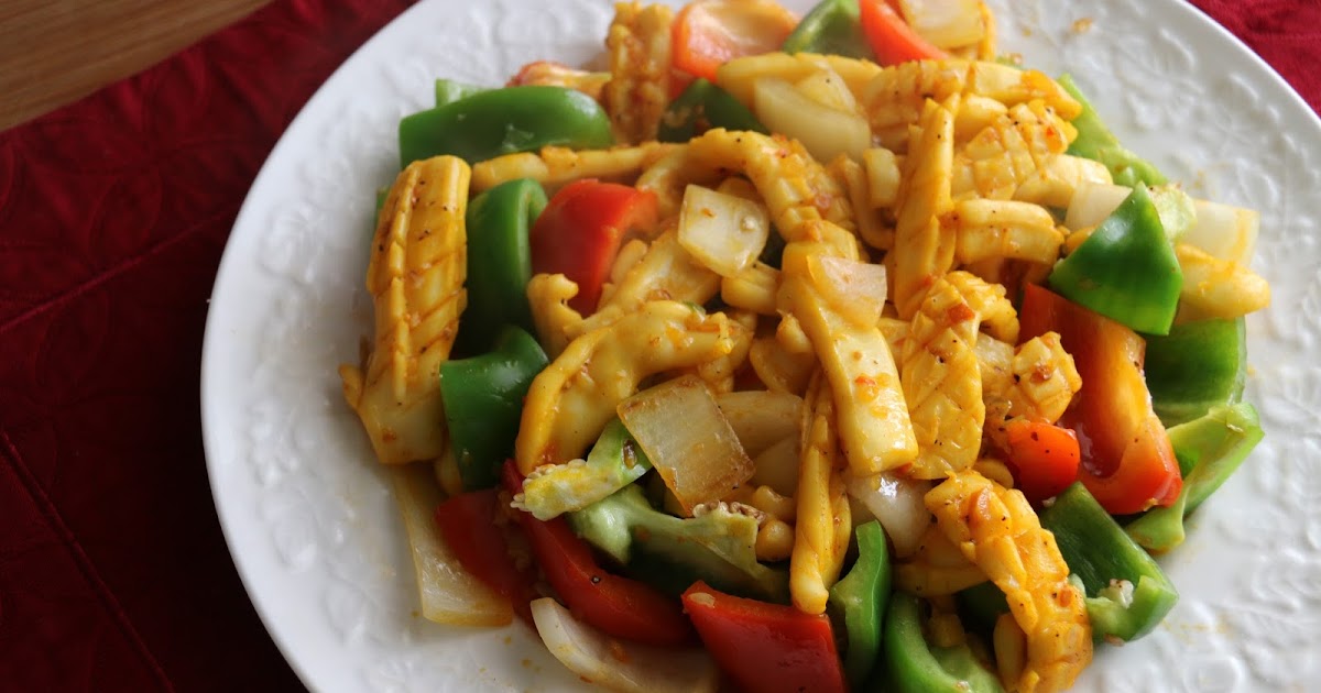 Boriville: Mực Xào Sa Tế (Stir-fry Sate Squid) Recipe