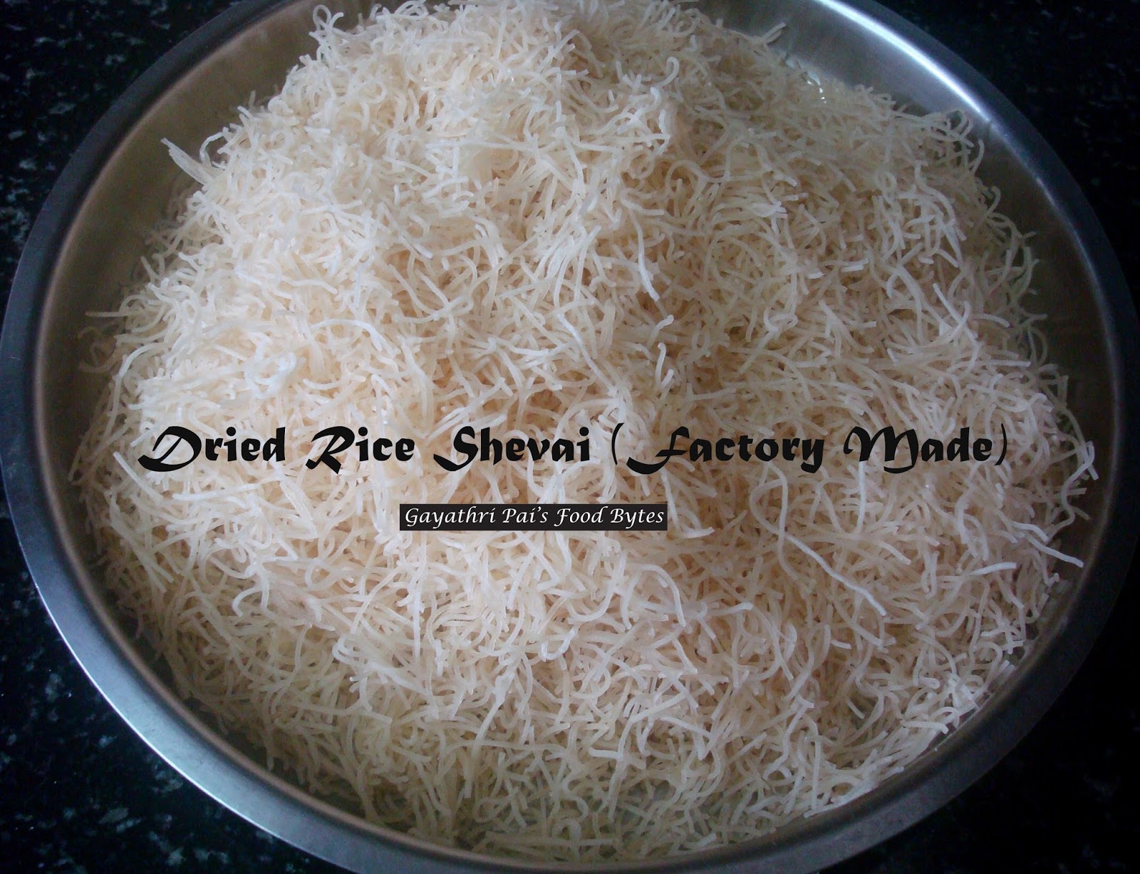 Gayathri Pai's Food Bytes: Seasoned Sun Dried Shevai (Tandla Sevai Usli).