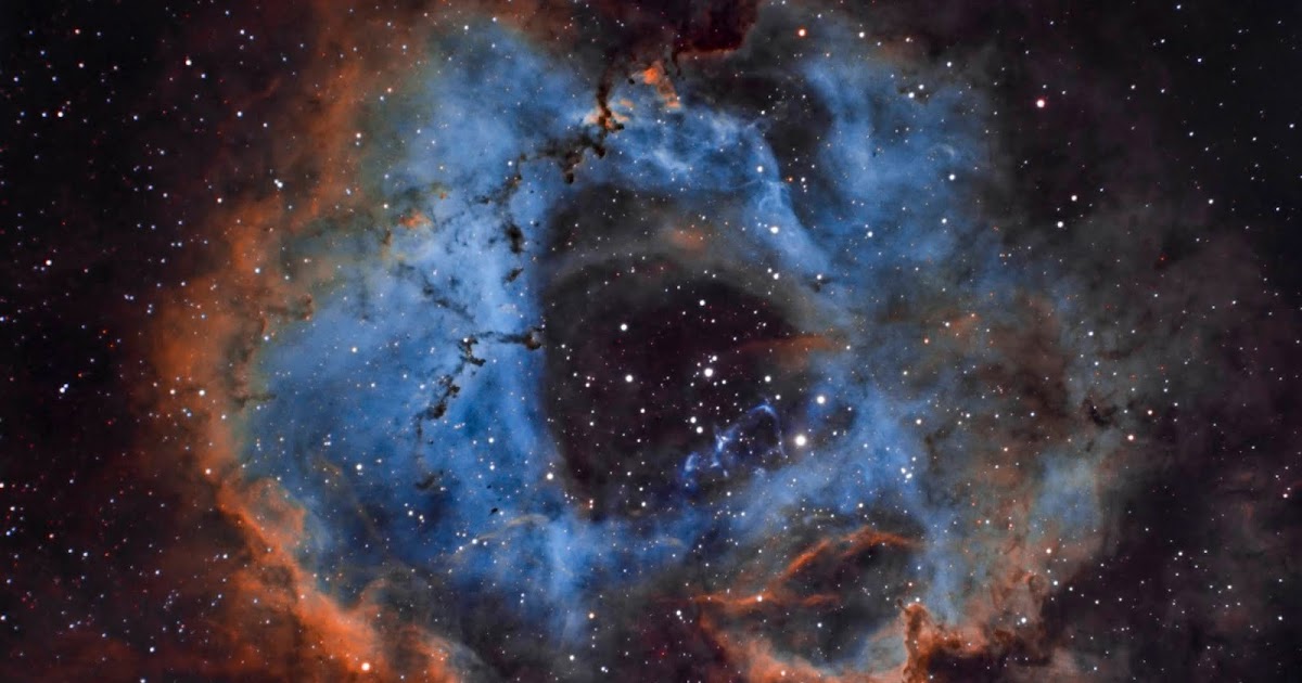 AstroQuest1: Rosette Nebula using the Hubble Palette (SHO)