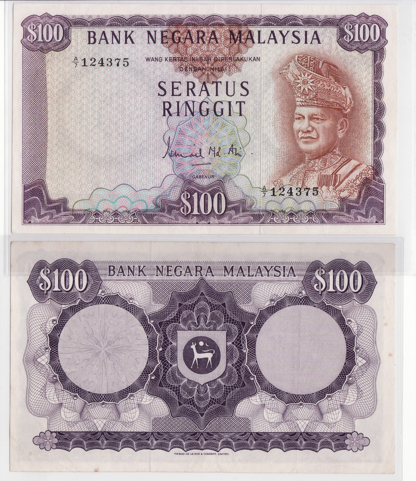 Randhawa's Bank Notes And Collectibles: Malaysia RM 100 - 2nd Series ...