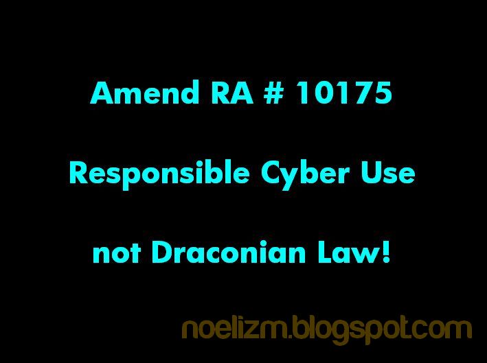 Opposing RA # 10175, the Cybercrime Law | Noelizm