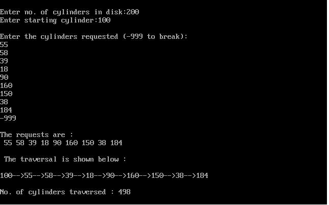 World Of C Programming Fifo Disk Sheduling Algorithm