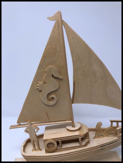Scrollsaw Workshop: Model Sailboat Scroll Saw Pattern.