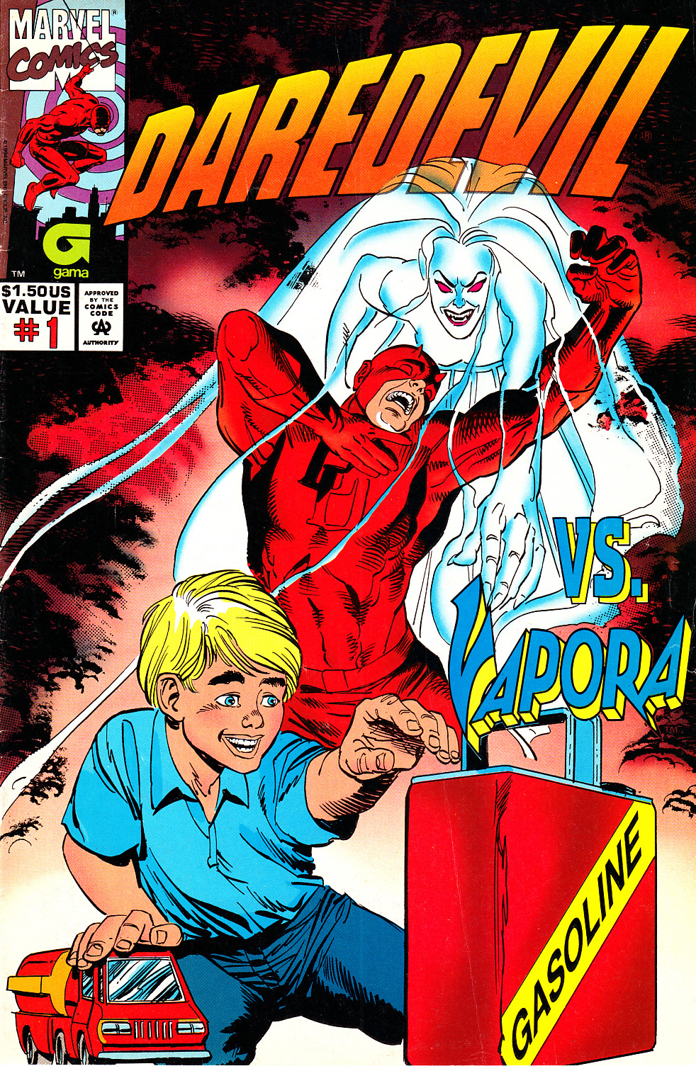 Marvel Corner Boxes: 2931. Daredevil vs Vapora Vol 1 #1, 1993