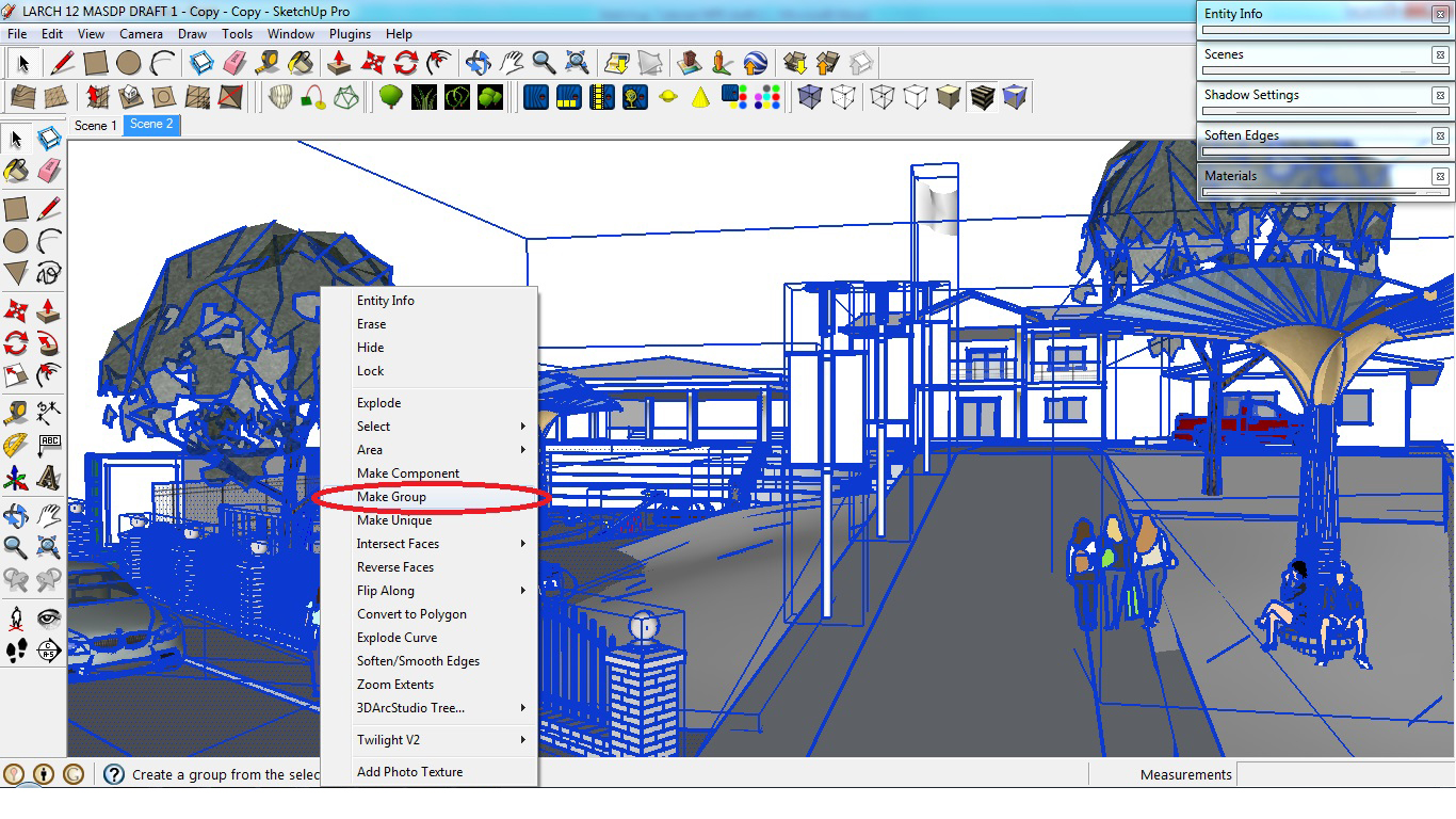 Making A Digital Watercolor Presentation: Sketchup Tutorial (NPR Style)