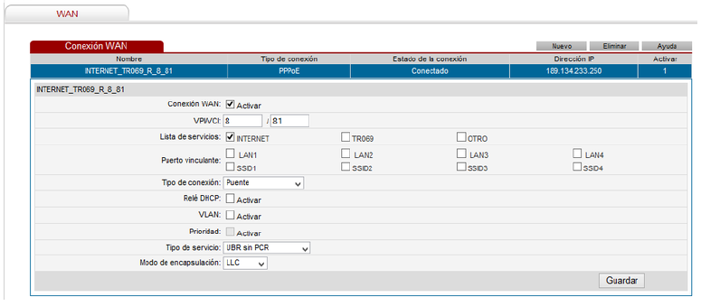 Inalámbricos II: Configuración Modem Puente